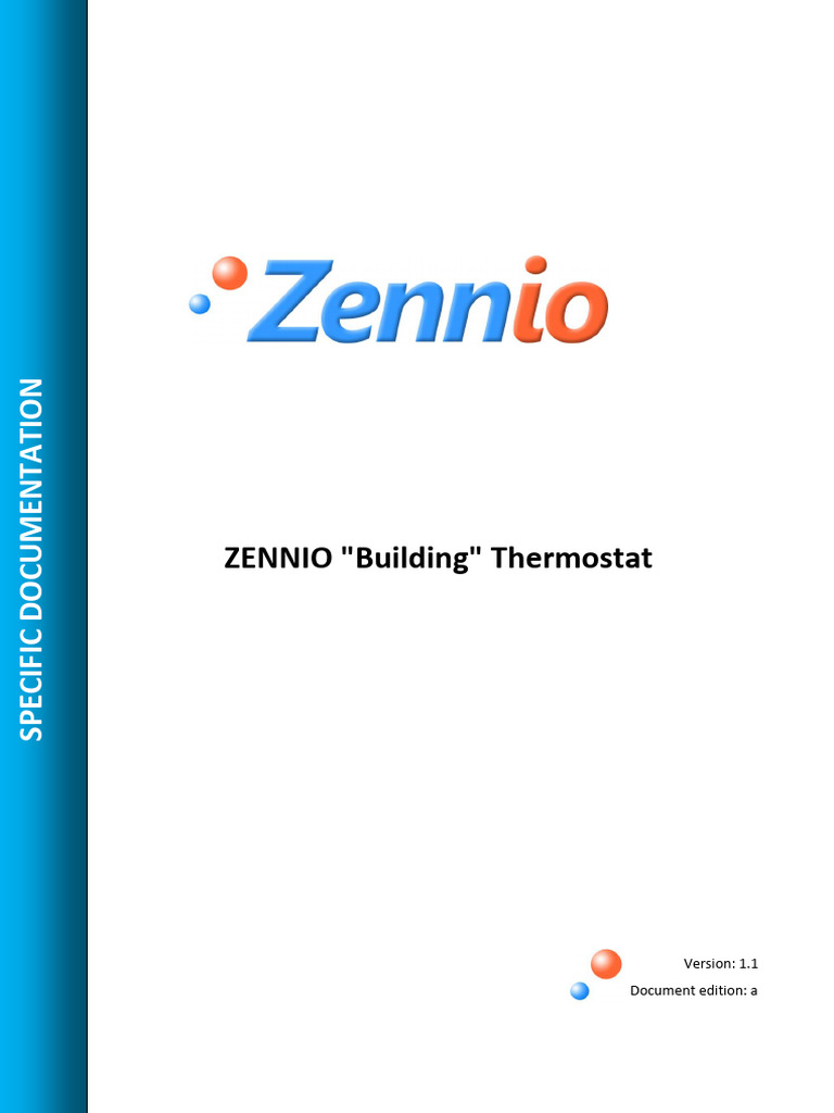 Zennio Building Thermostat Guide | PDF | Thermostat | Air Conditioning
