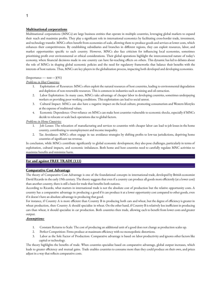 International Economics | PDF | Hedge (Finance) | Speculation