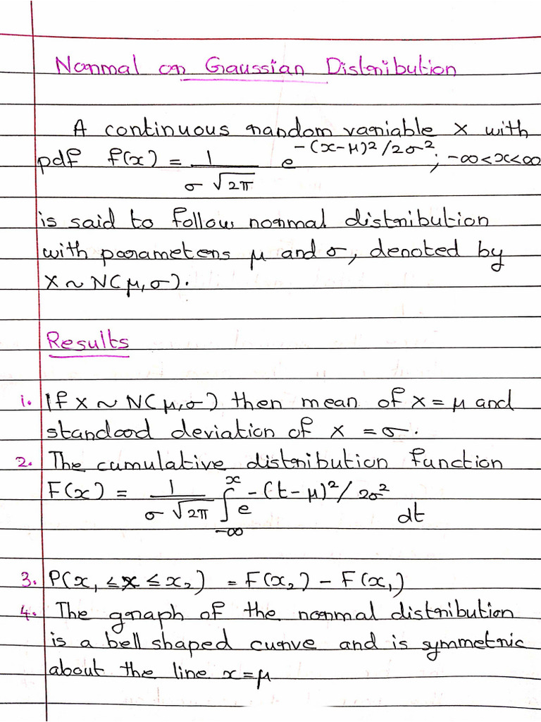Normal distribution & Poisson distribution | PDF