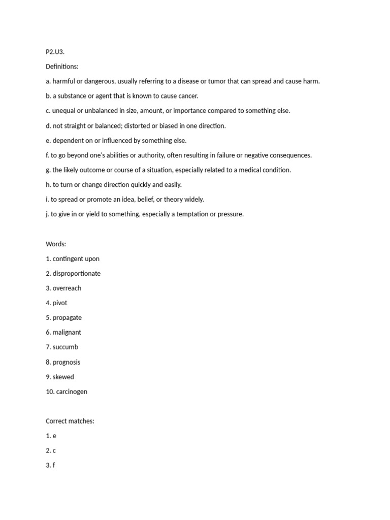 P2.U4.Supporting Skill 1 | PDF | Cancer | Lung Cancer