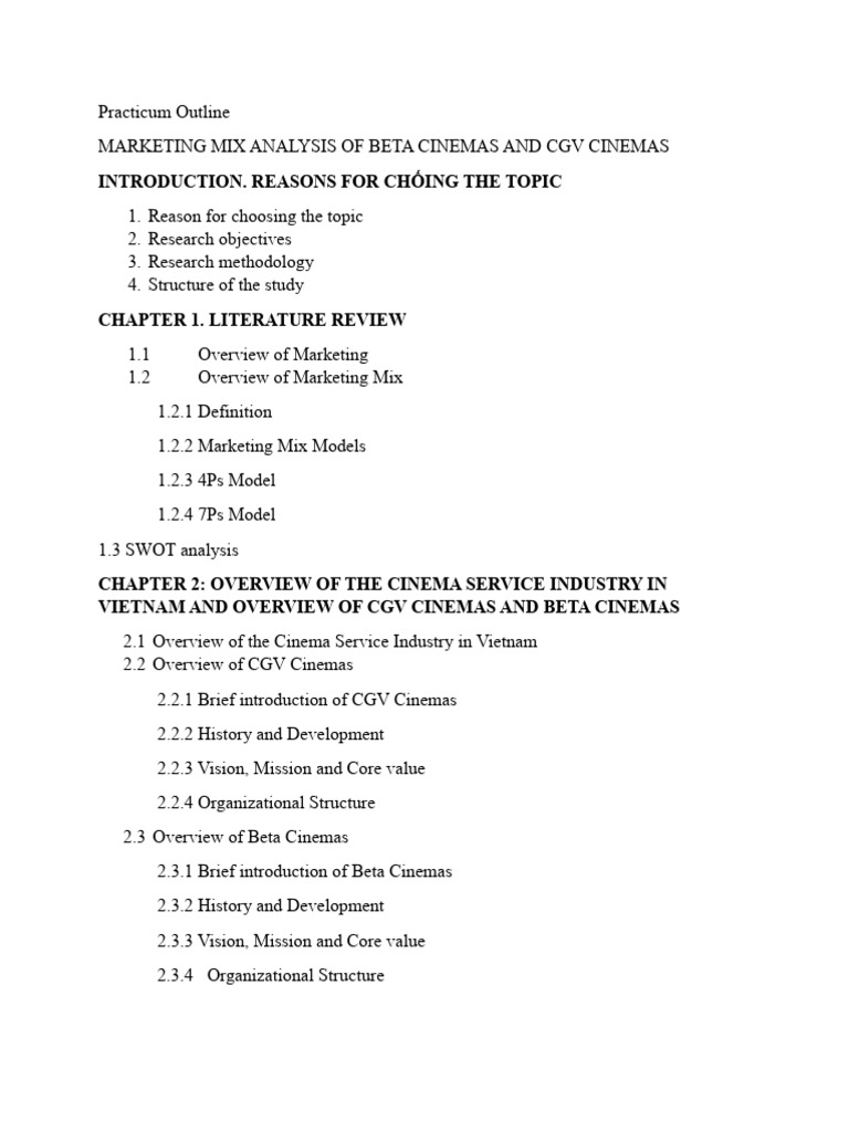 Practicum Outline | PDF