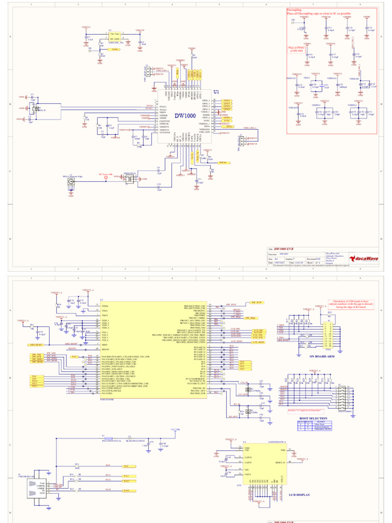 DW1000 Schematic Diagram Overview | PDF