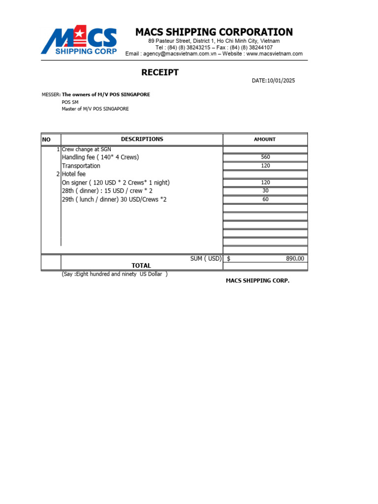 Invoice Pos Singapore | PDF