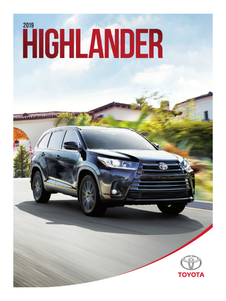 19 Highlander Brochure en | PDF | Transportation Engineering ...