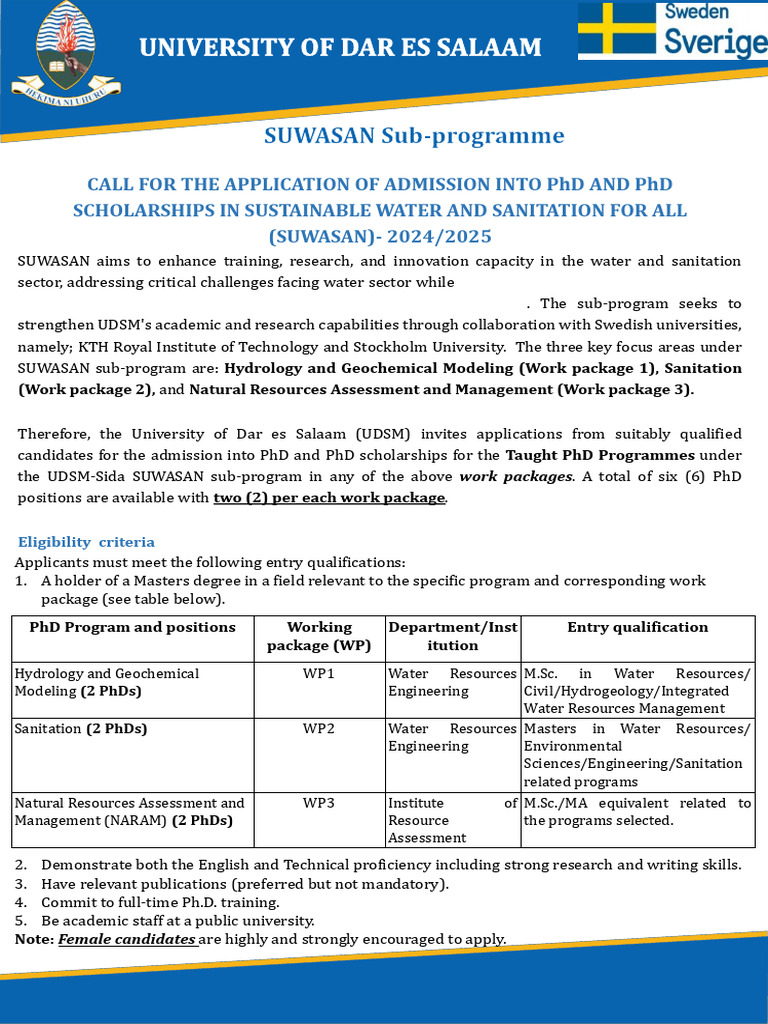 06.01.2025 Call PHD Scholarship 2025 | PDF | Doctor Of Philosophy ...