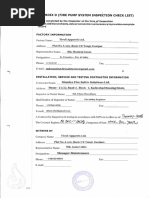 Diesel Fire Pump Inspection Checklist | PDF | Pump | Engines