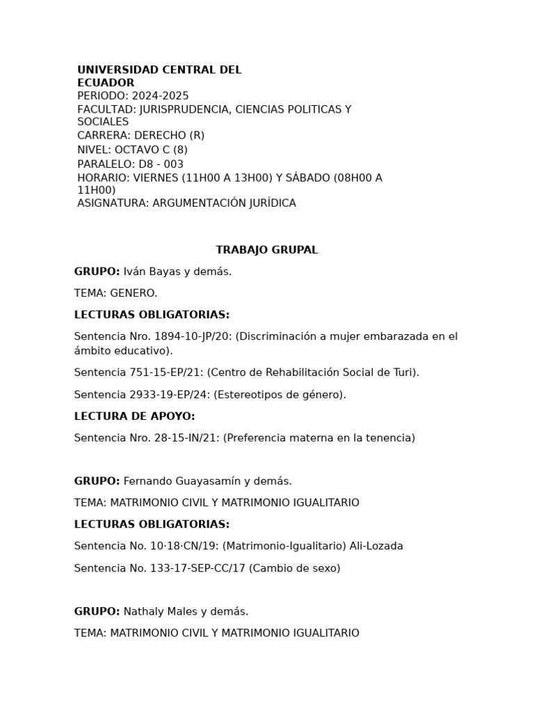Lista de Temas - Octavoc | PDF | El matrimonio del mismo sexo | Justicia