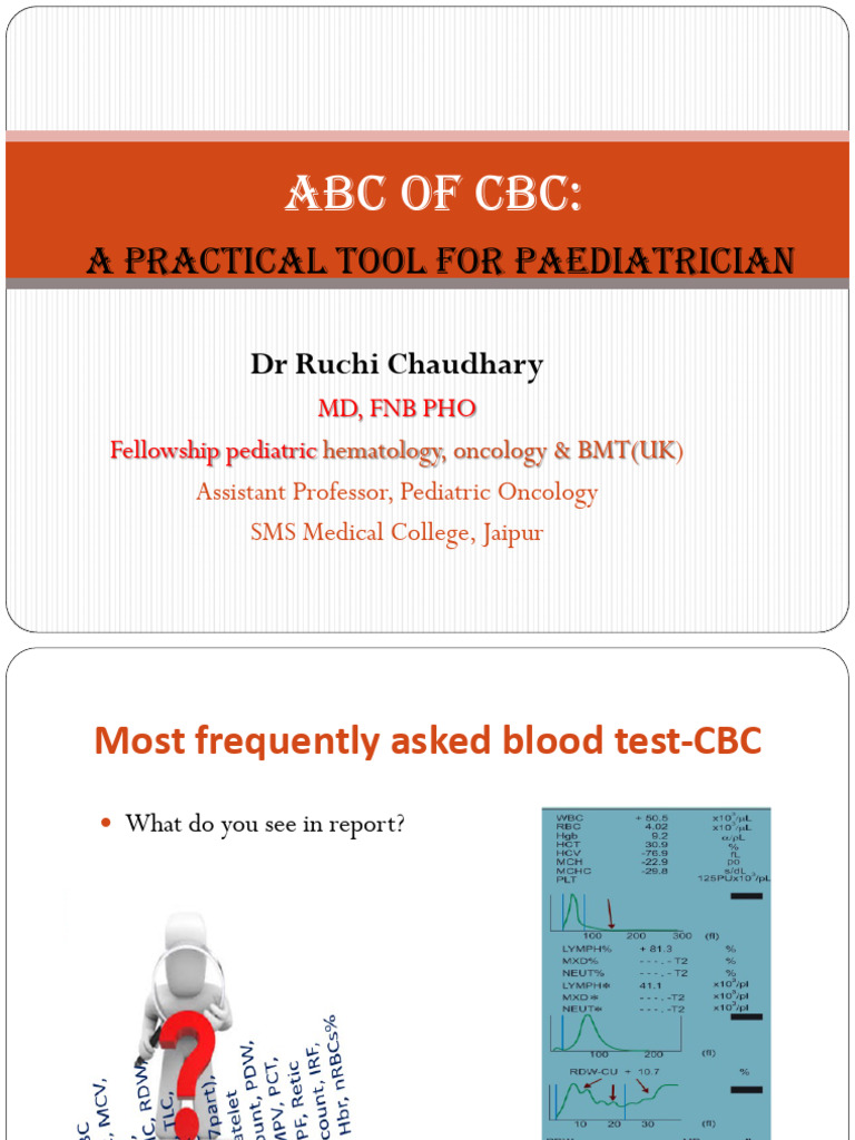 ABC of CBC | PDF | Anemia | Tissue (Biology)