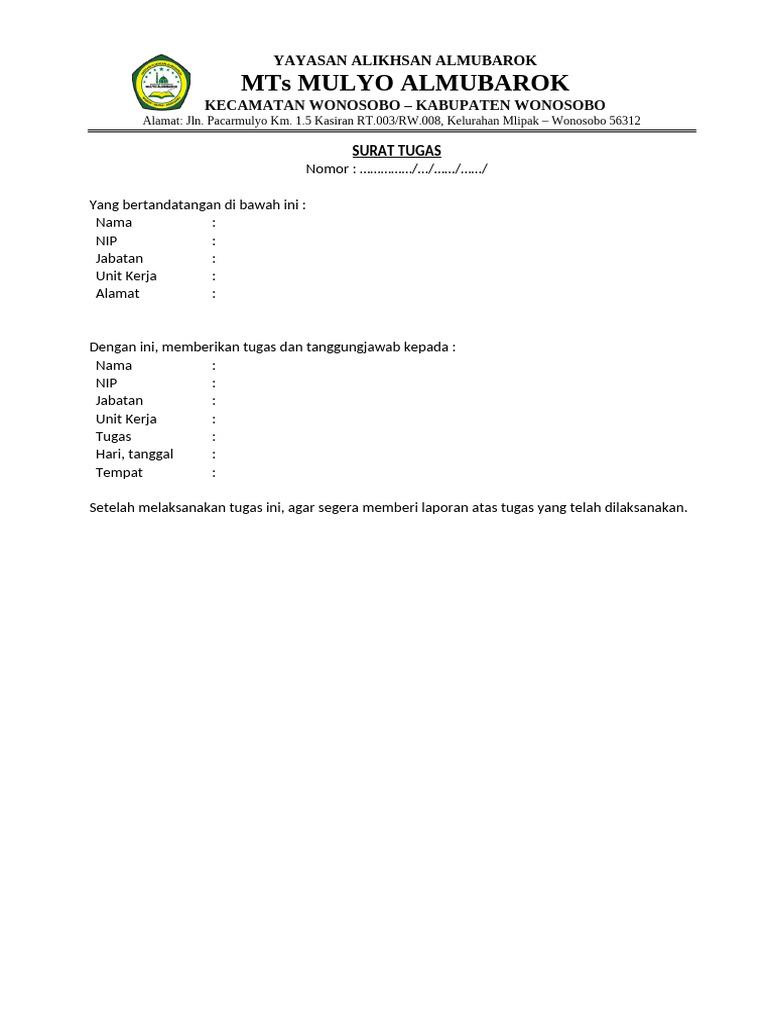 SURAT TUGAS DAN SPPD-SPD | PDF