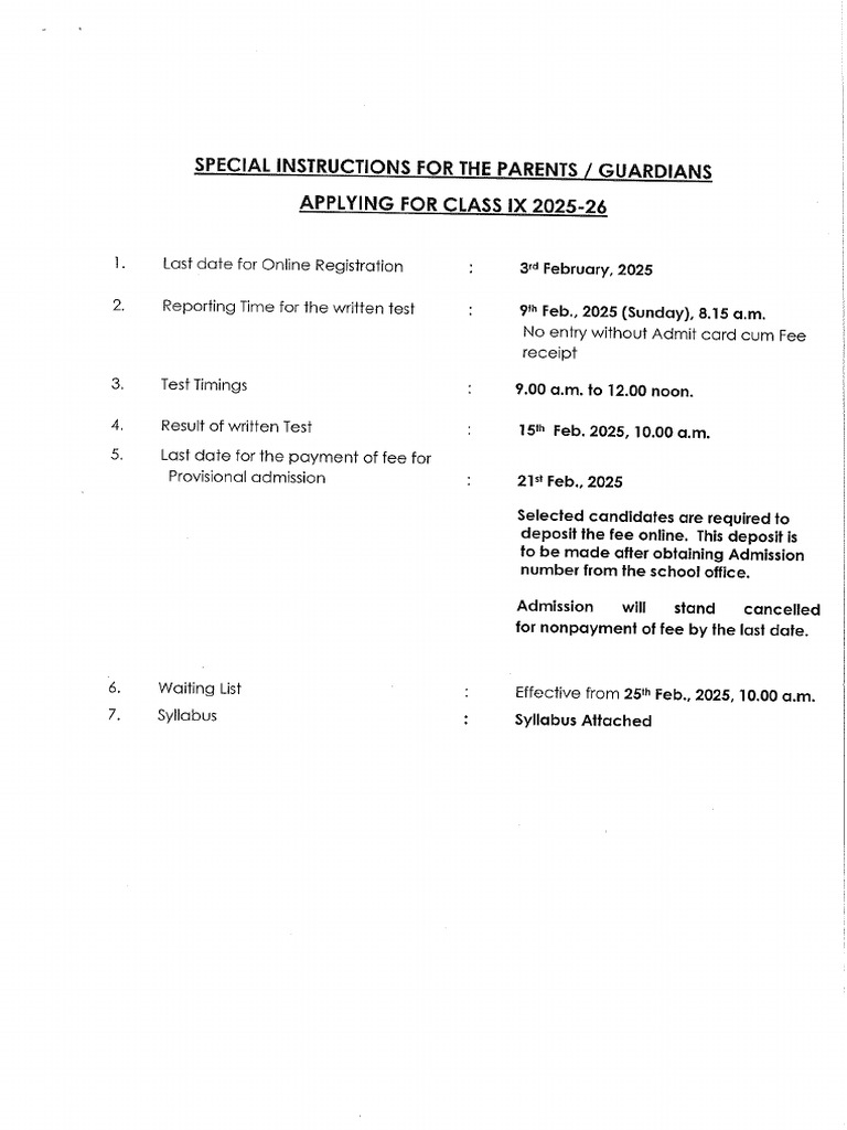 2024DecSat130th 1733556947 SPECIAL INSTRUCTIONS FOR PARENT - IX (2025 ...
