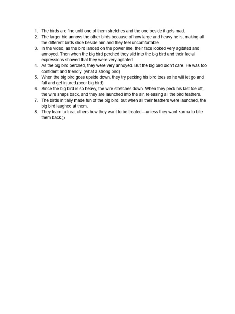 Birds Short Film | PDF