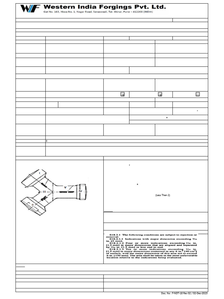 DIE NO - 1333-FMC - MT Technique Sheet R01 | PDF | Nondestructive ...