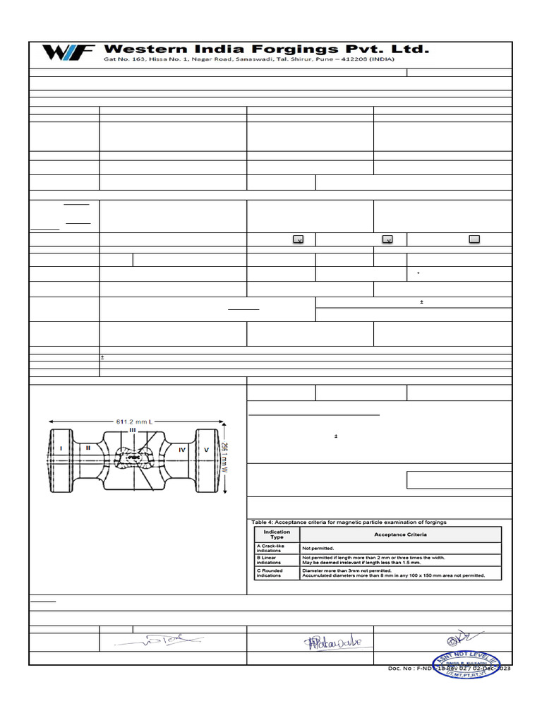 DIE NO 1405 Forg - FMC - MT Technique Sheet R0-11.05.2024 | PDF ...