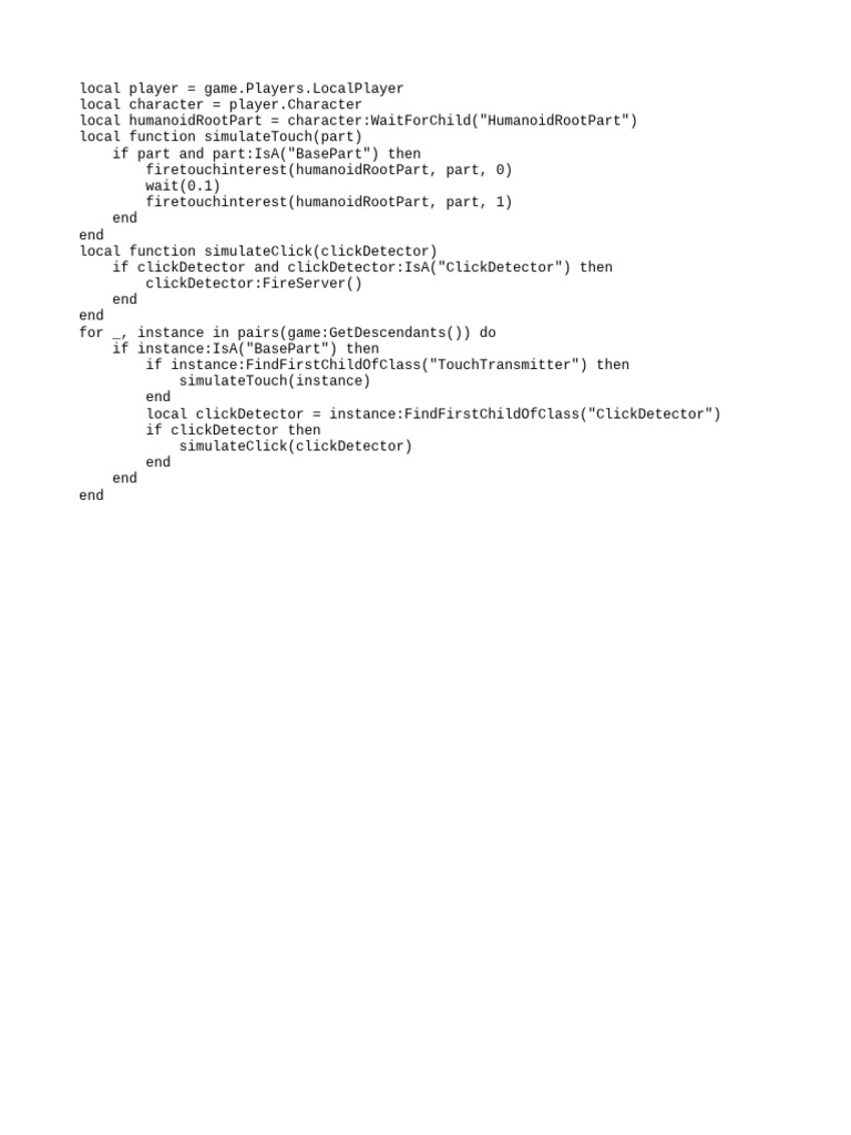 ClickDetectors and TouchInterest | PDF