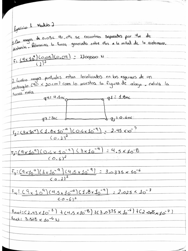 Ejercicios Física M2 | PDF
