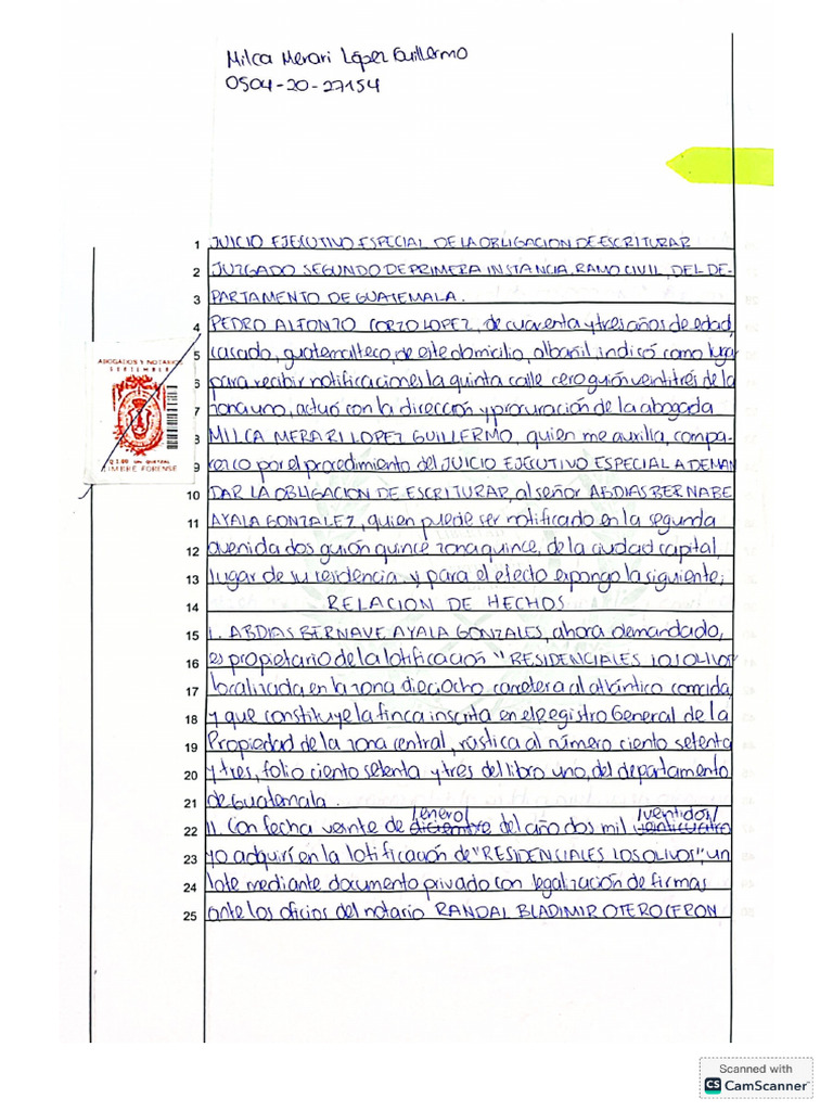 Memoriales Milca | PDF