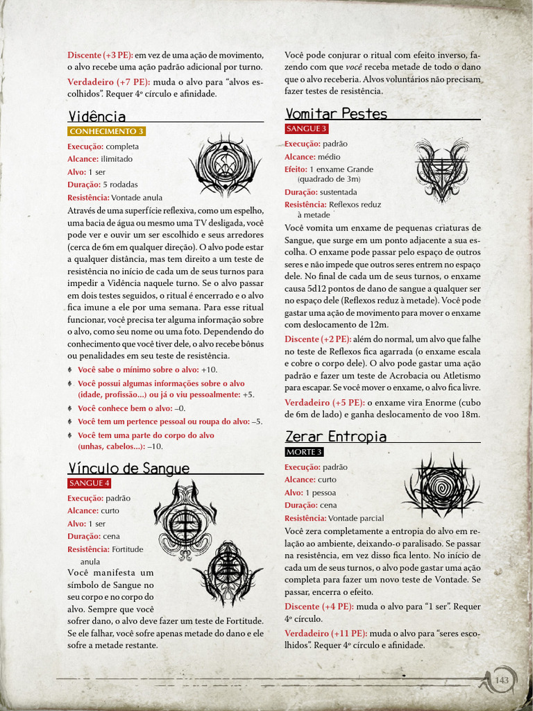 Regras e Rituais da Ordem Paranormal | PDF