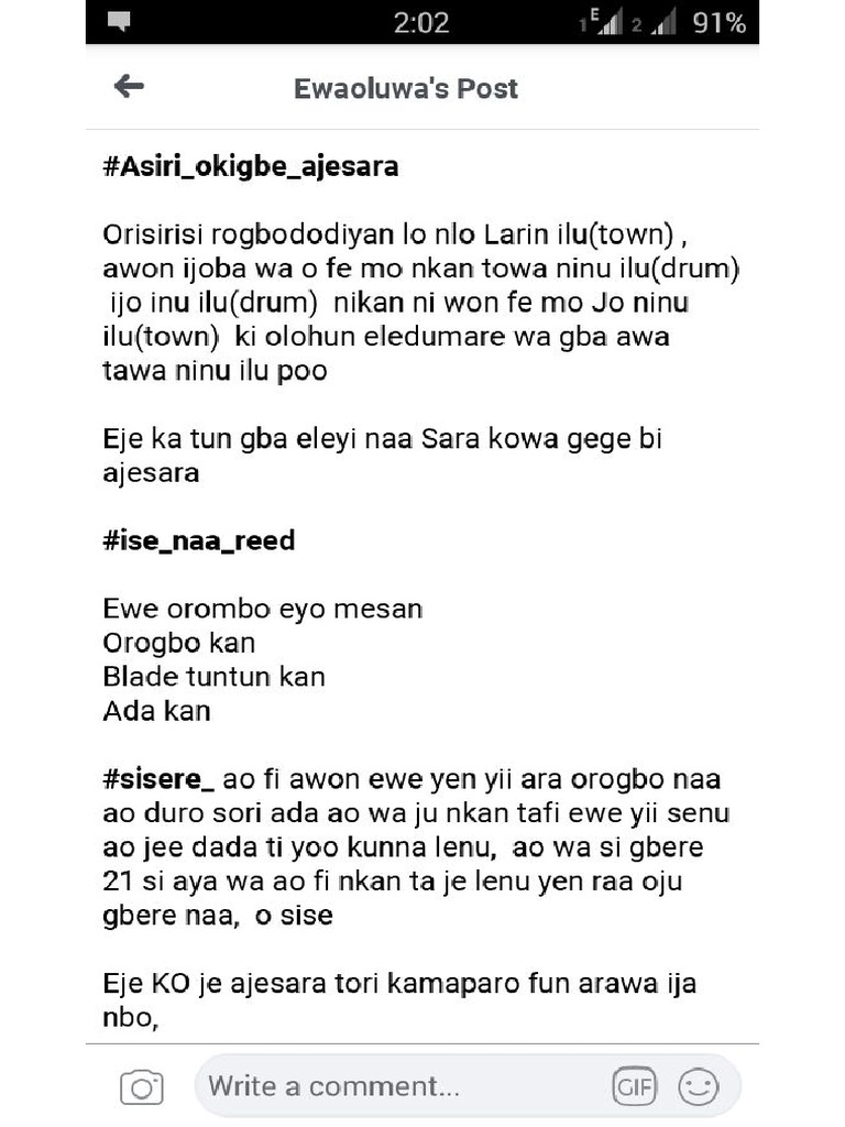 Asiri Agba Keji | PDF