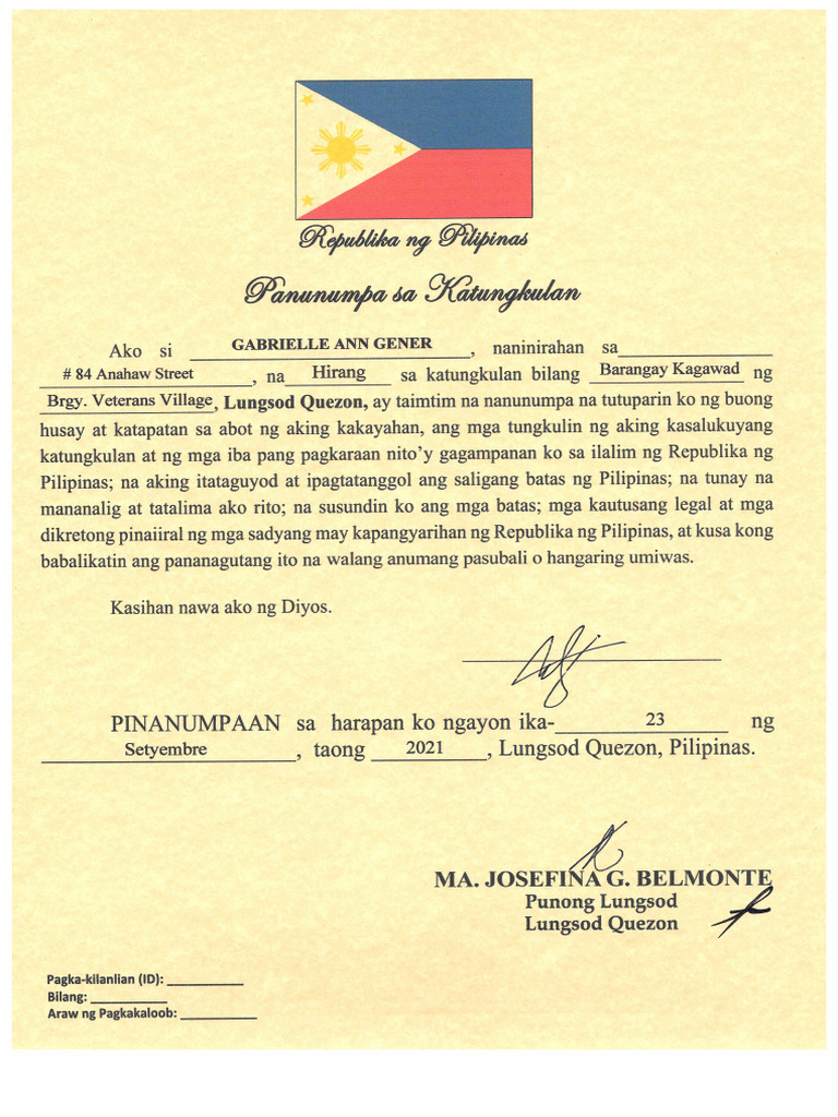 5 Gian Panunumpa | PDF