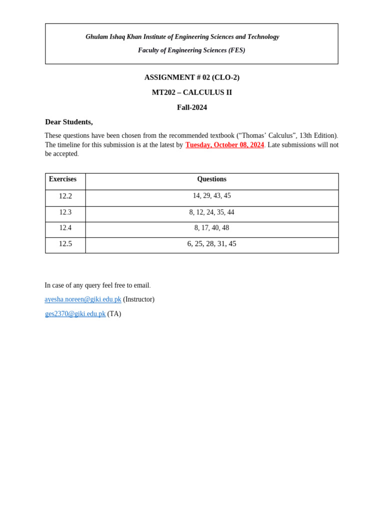 MT202 Assignment#2 (FEE+FME) | PDF