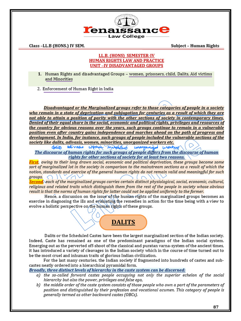 HR unit 4 | PDF | Human Rights | Gender Studies