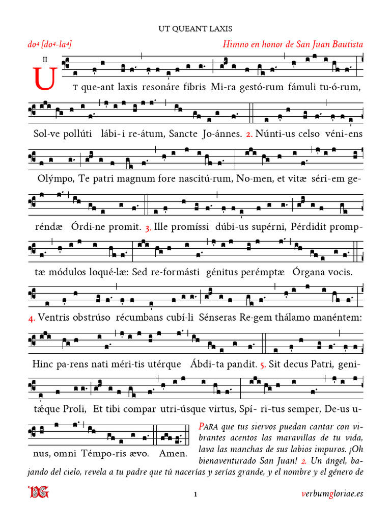 Ut Queant Laxis | PDF