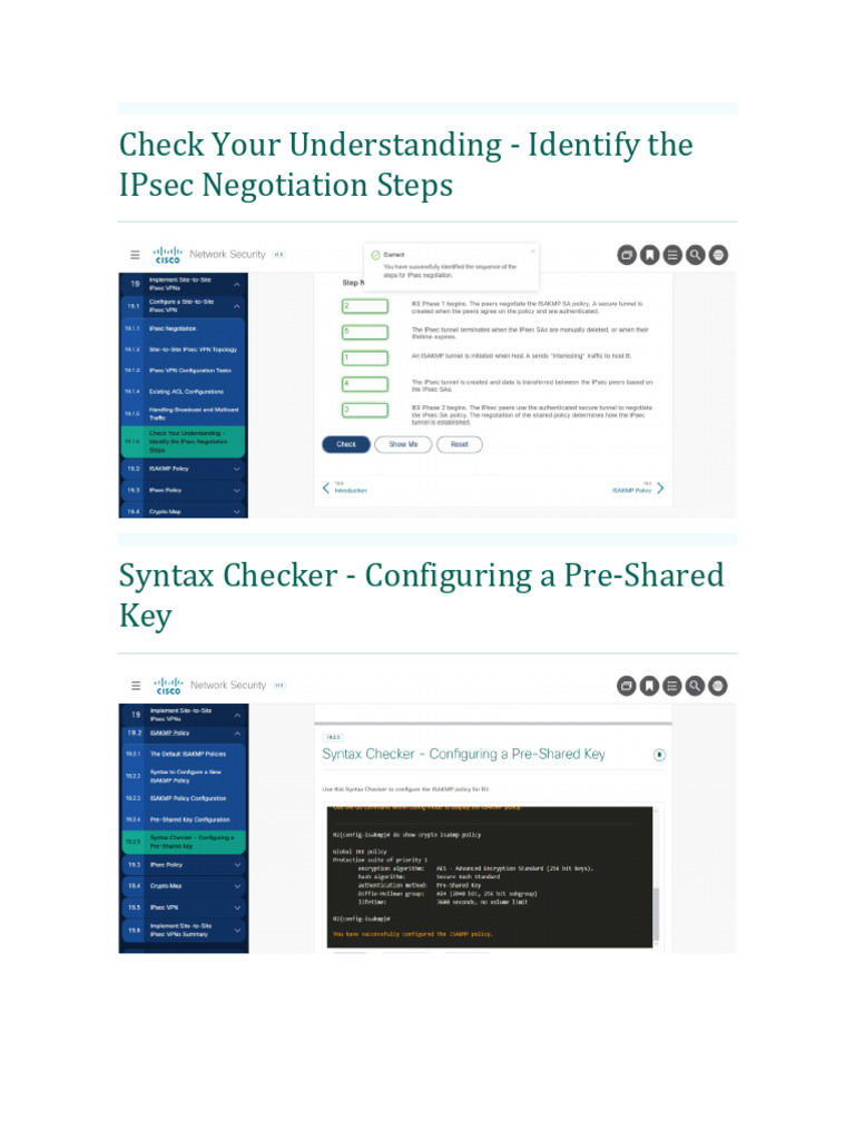 IPsec VPN Configuration Guide | PDF