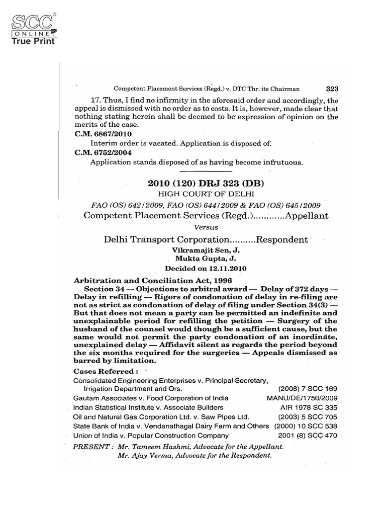 Delhi Reported Judgments 2025 | PDF