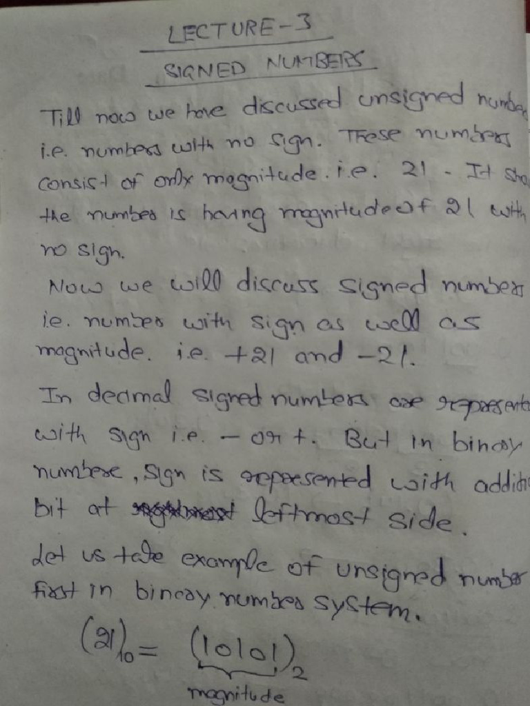 (3)Signed Numbers | PDF