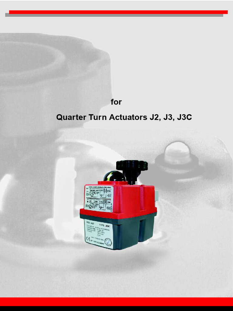 Quarter Turn Actuators J2 J3 J3C Manual | PDF | Electrical Connector ...