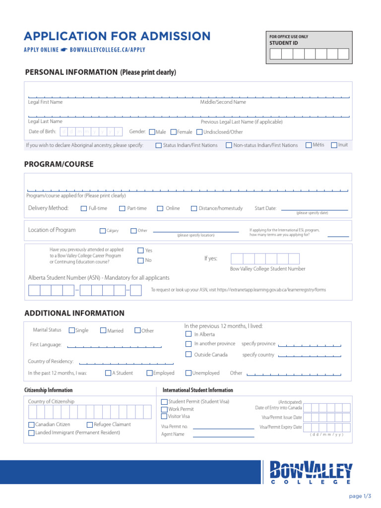 BVC 2014 ApplicationForm Fillable | PDF | Visa Inc. | Alberta