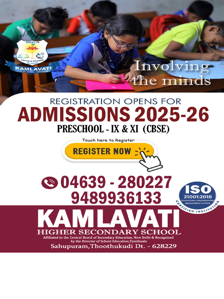 2024-25 Admission Registration Opens | PDF