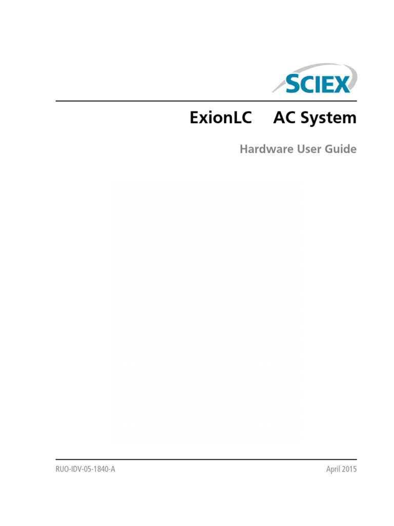 Exionlc Ac System Hardware User Guide En | PDF | Hazards | Electricity