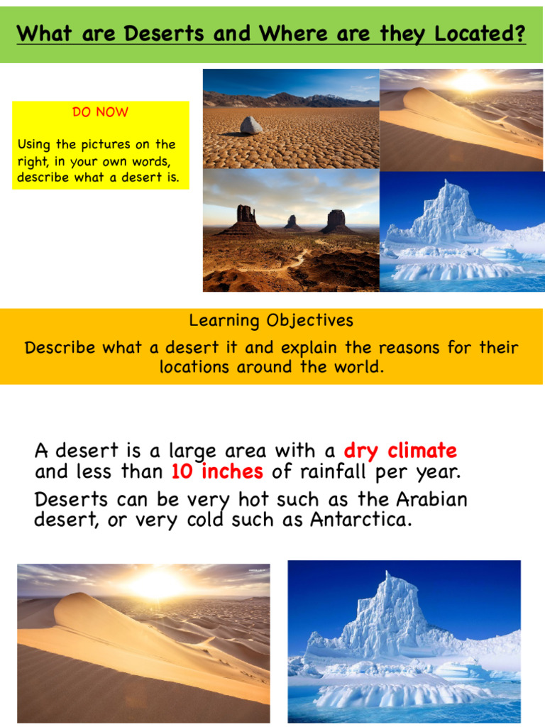 Lesson 1-Deserts Intro | PDF