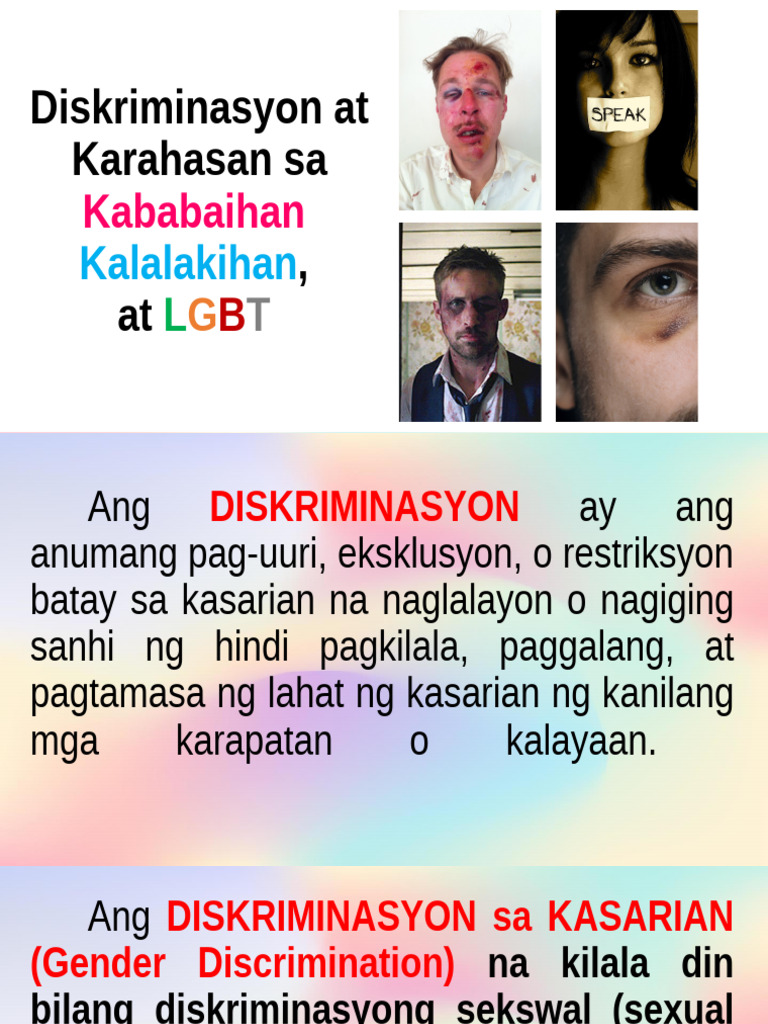 Q3 Week 6 Diskriminasyon at Karahasan Ikalawang Bahagi | PDF