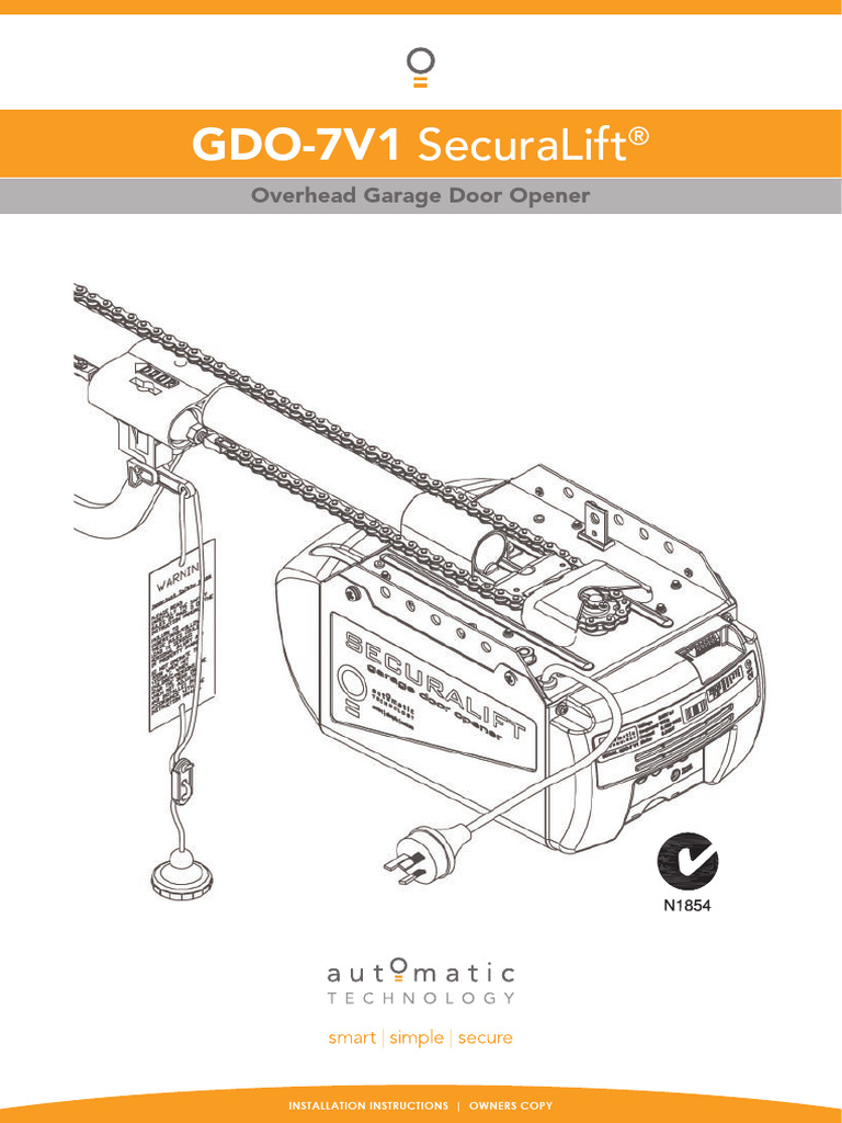 GDO-7v1-Manual ATA | PDF | Door | Switch