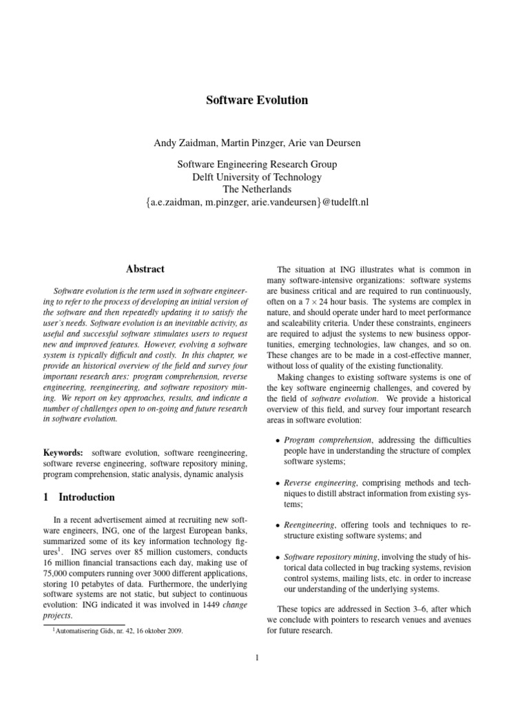 Software Evolution | PDF | Agile Software Development | System