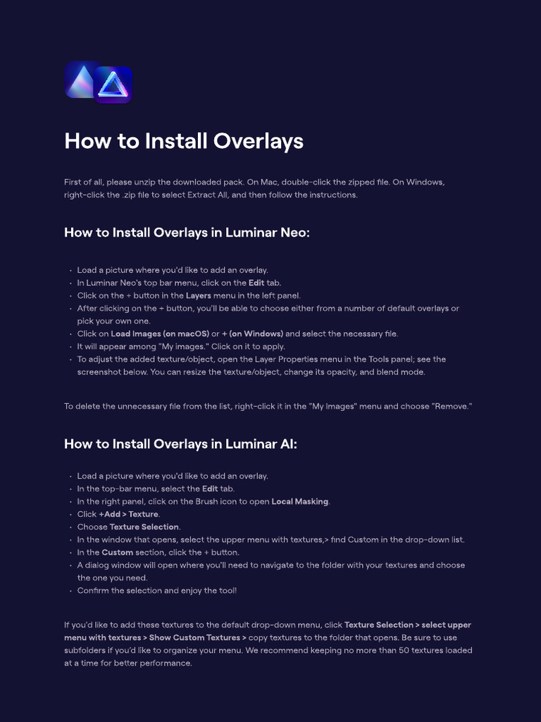 EN How To Use Overlays | PDF