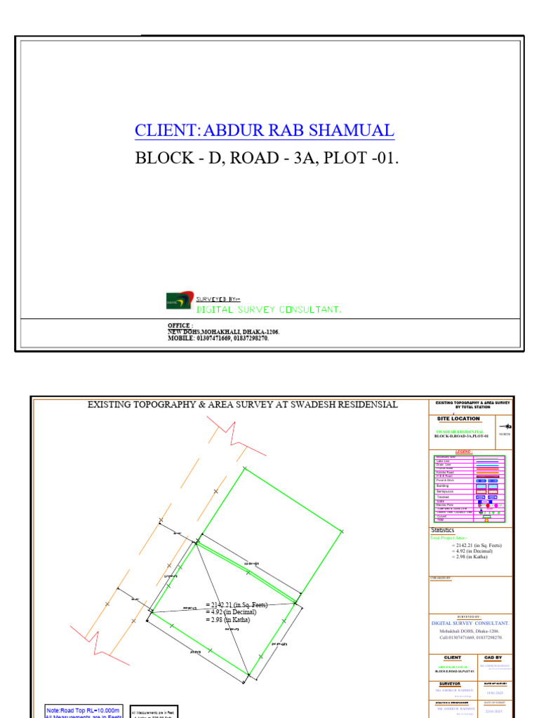 Topography & Area Survey Report | PDF | Surveying | Land Management