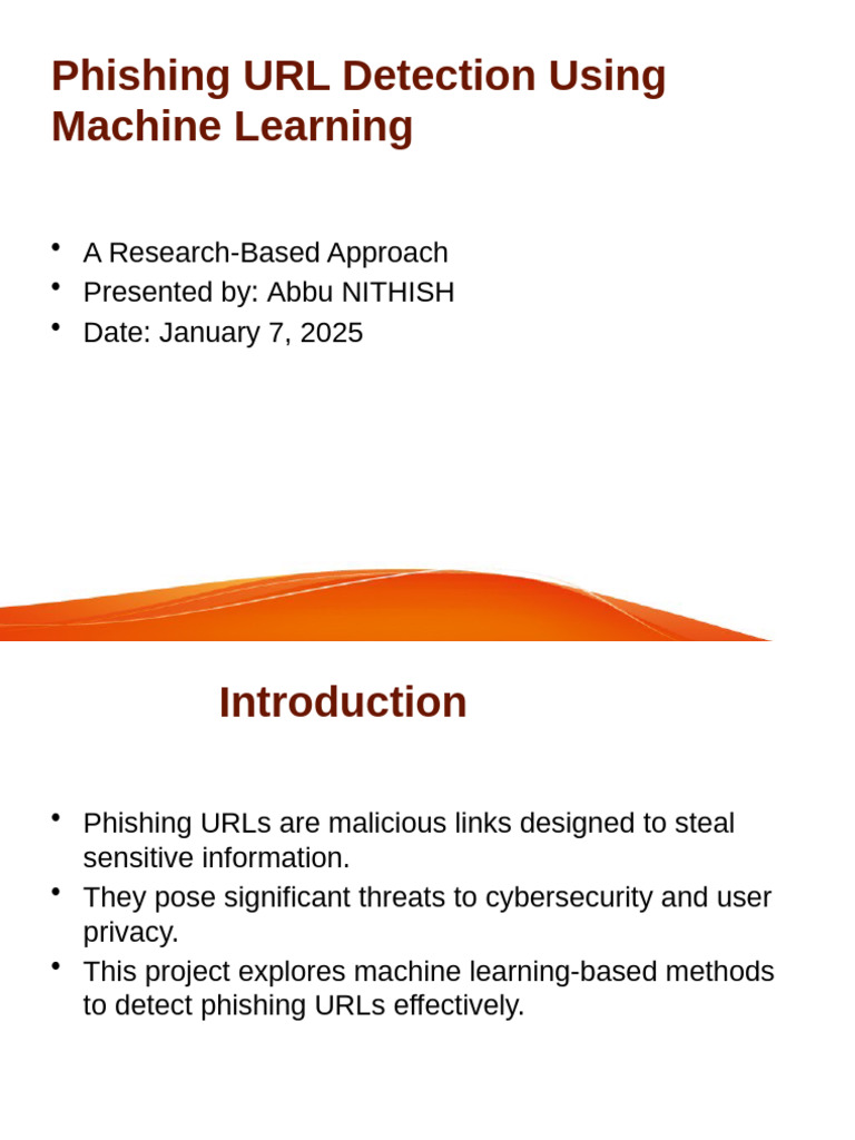 Phishing URL Detection Presentation | PDF | Phishing | Machine Learning