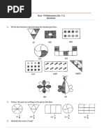 Worksheet - Fractions Grade 6 | PDF | Mathematics | Numbers