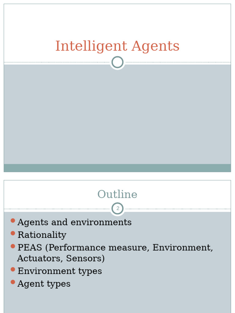 Understanding Intelligent Agents in AI | PDF | Artificial Intelligence ...