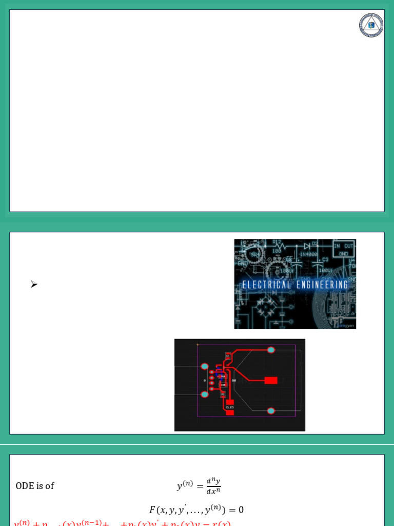 Week 7 - Homogeneous Linear ODEs | PDF | Ordinary Differential Equation ...