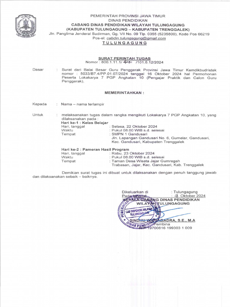 SPT Loka 7 PGP Angk 10 | PDF