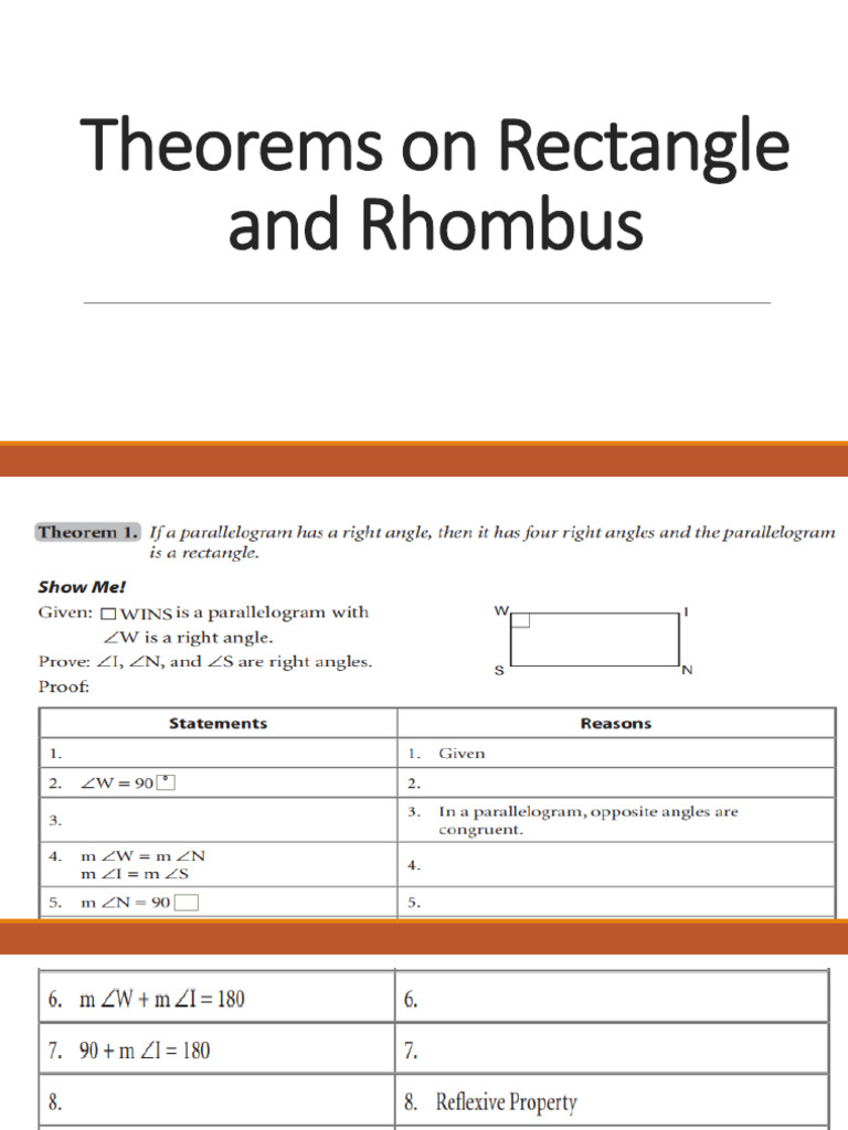Theorem-of-Rectangle-and-Rhombus | PDF