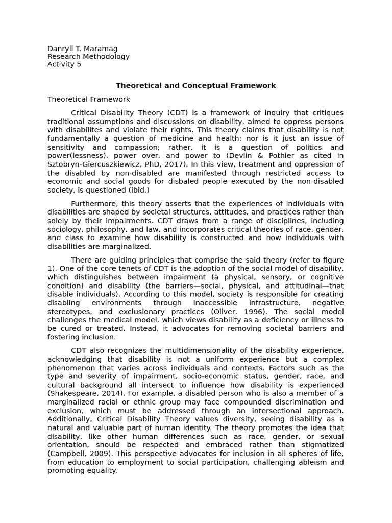 1588 Maramag Activity 5 | PDF | Disability | Social Exclusion