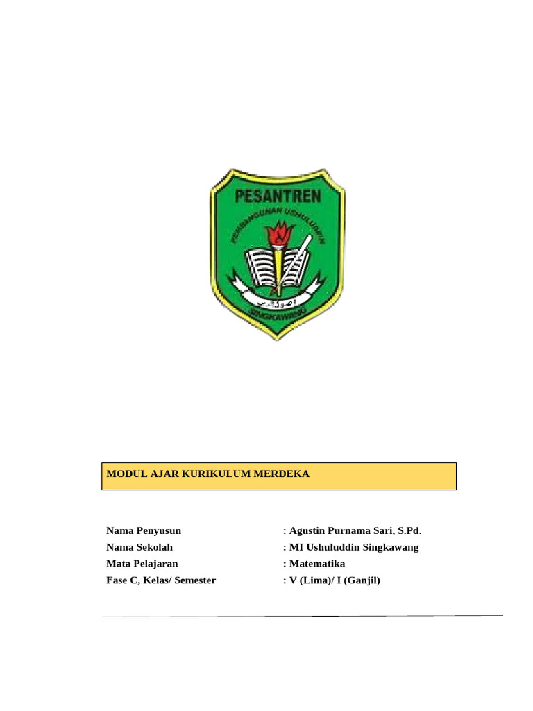 MODUL AJAR MTK KPK FPB 2024 Sem 1 | PDF