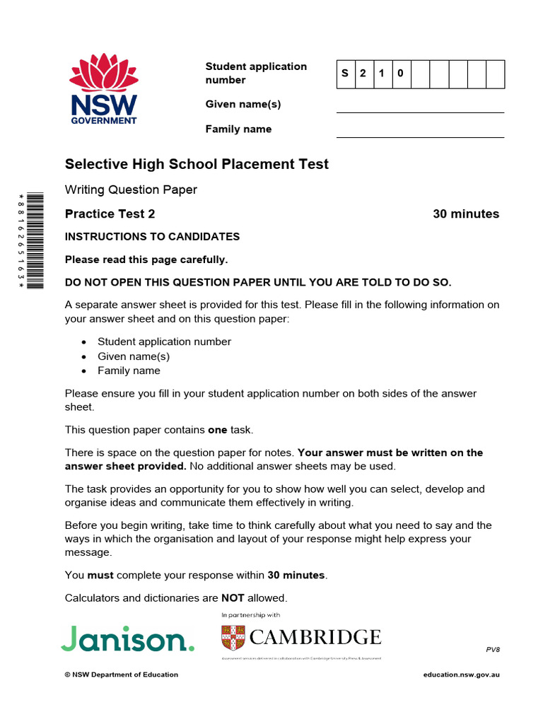 Practice - Test - 2 - SHS - Writing - Newspaper Report | PDF