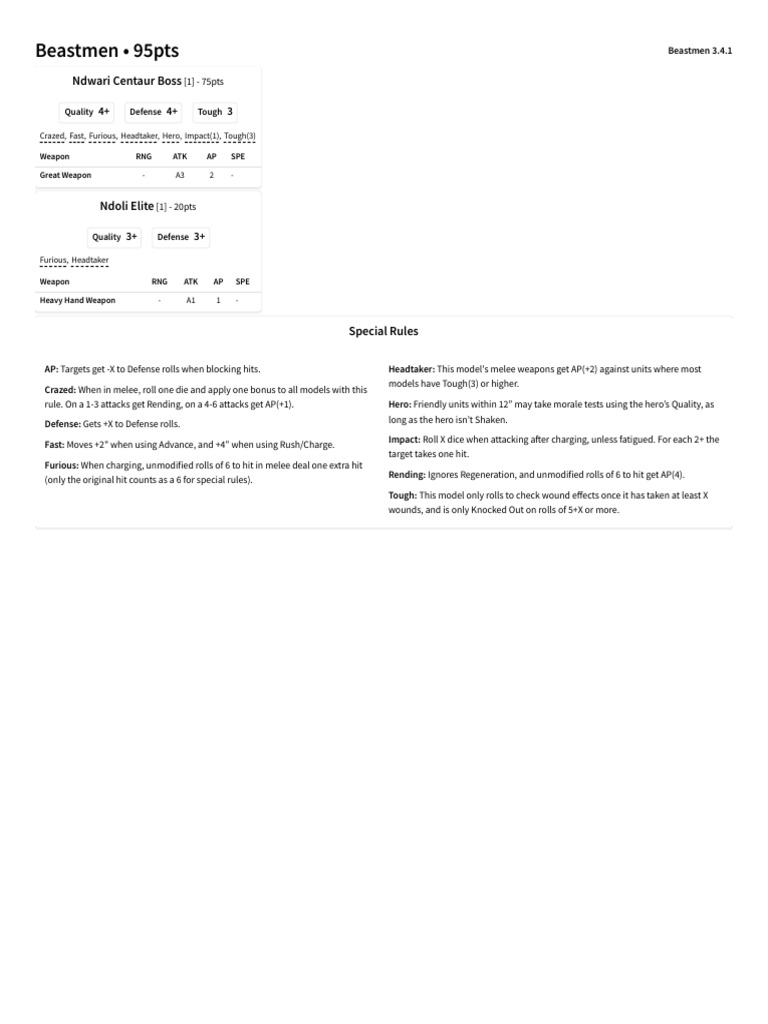 OPR Army Forge2 | PDF