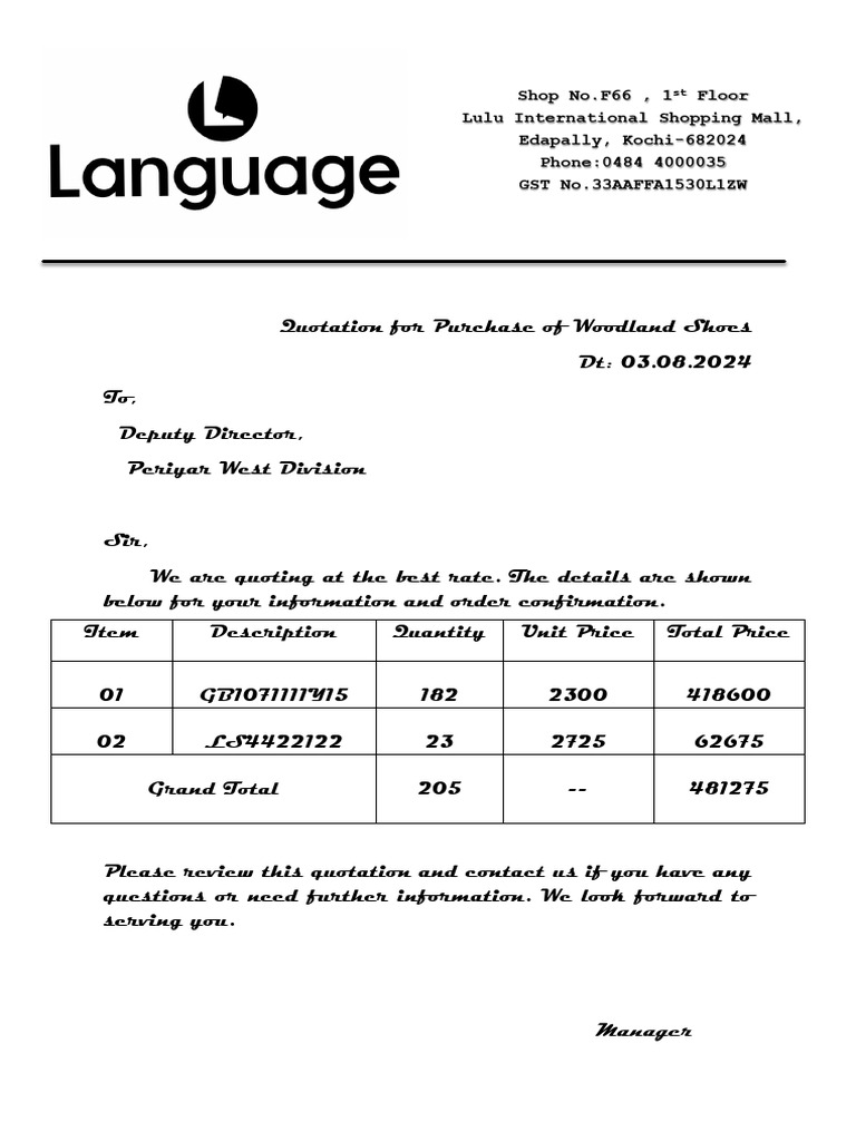 Language Quation | PDF
